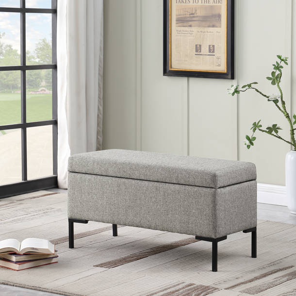 Wade Logan® Ameelya Upholstered Flip Top Storage Bench And Reviews Wayfair
